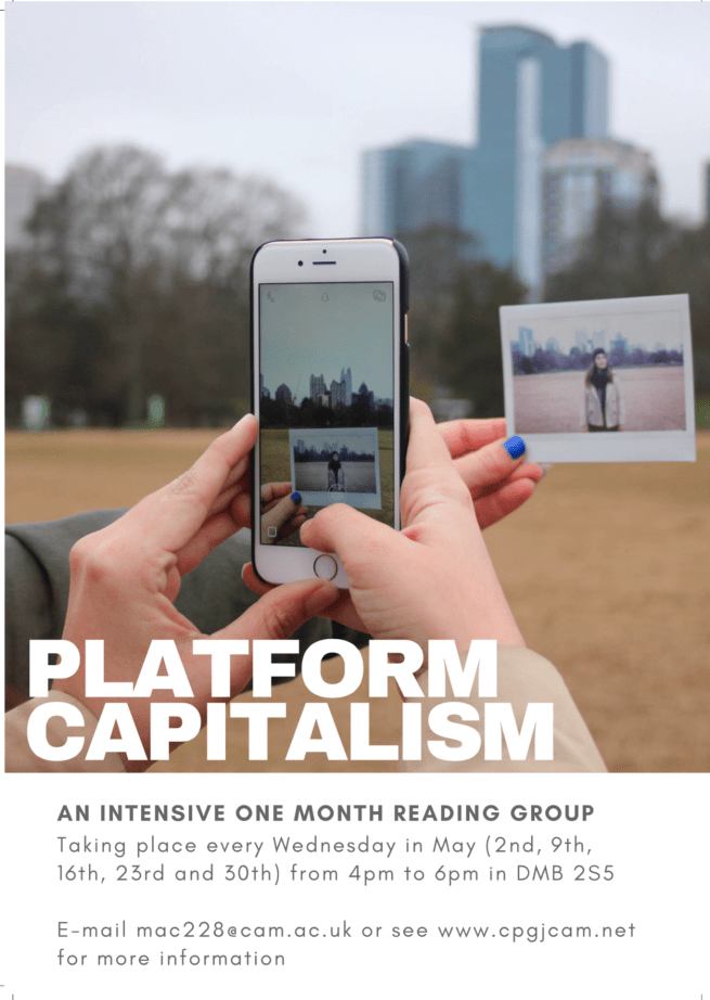 Platform Capitalism Reading Group at the University of Cambridge – Mark ...